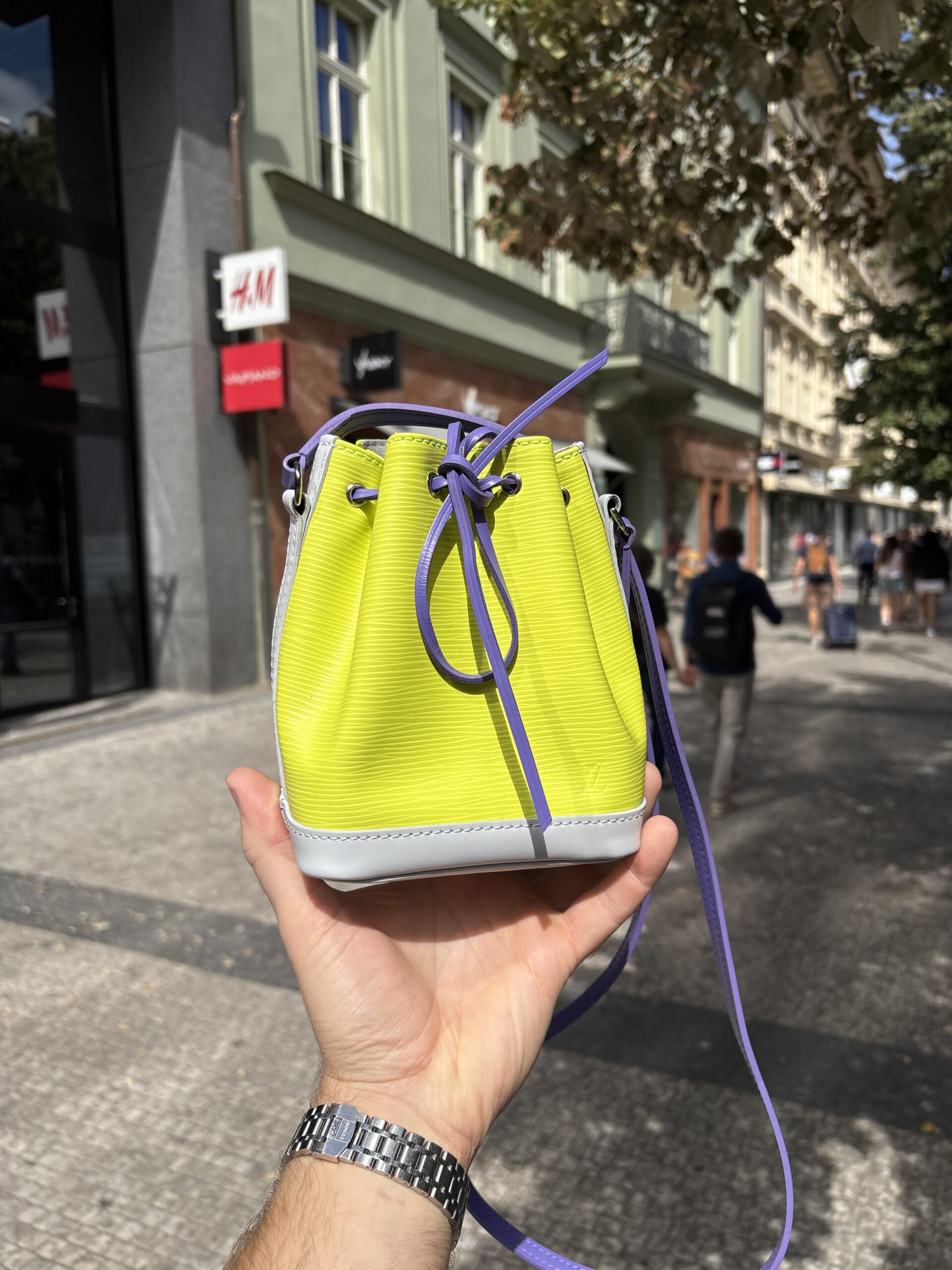 LOUIS VUITTON Nano Noé Epi Leather Acid Yellow | UNLIMITAGE