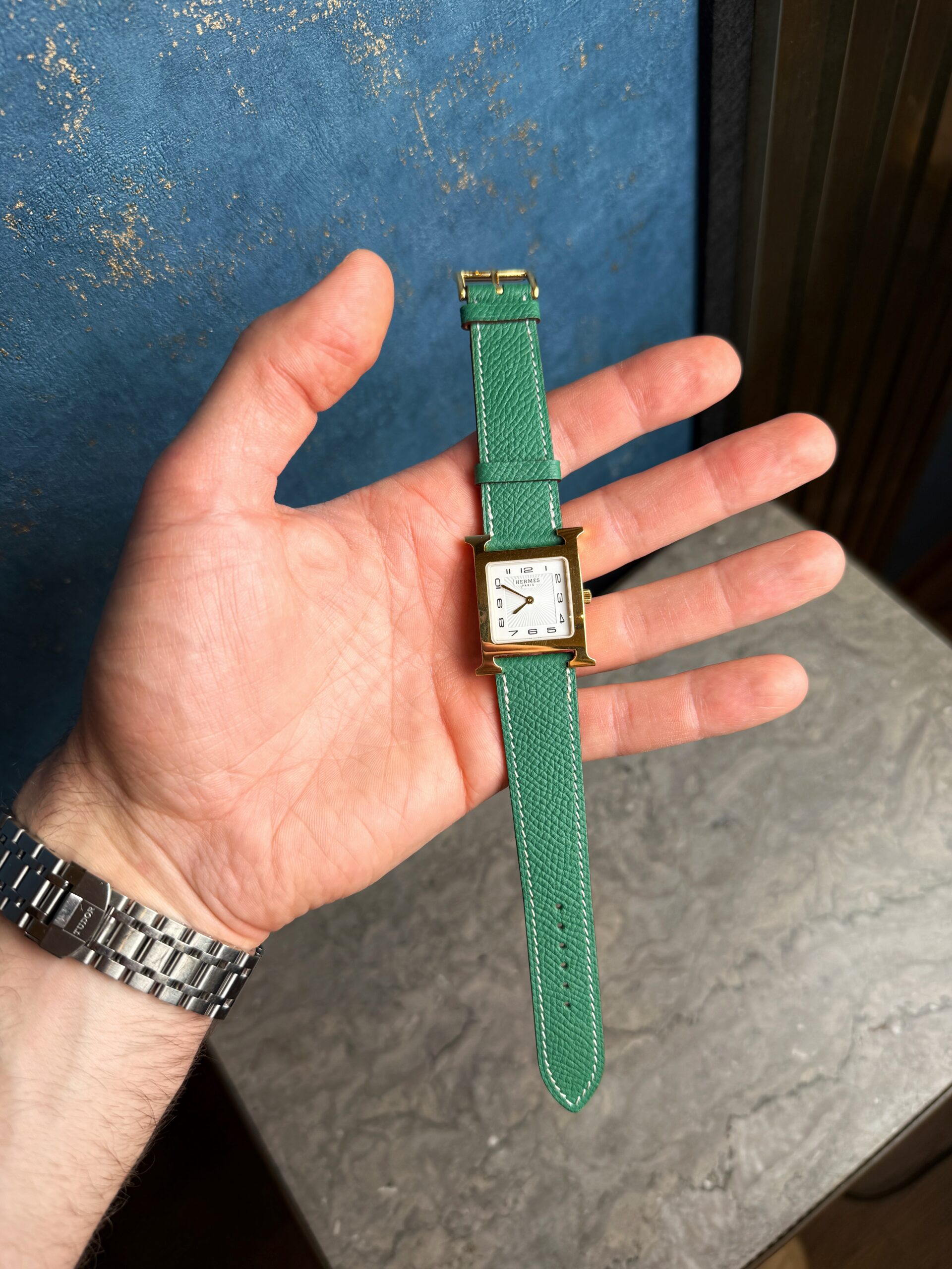 HERMÈS Heure H Watch Yellow Gold plated Quartz | UNLIMITAGE
